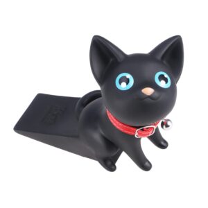 ciieeo animal door stopper door stopper wedge door wedge alarm black cat door stopper door plug limiter no punching decorative door decorative door stopper door wedge door frame wedges