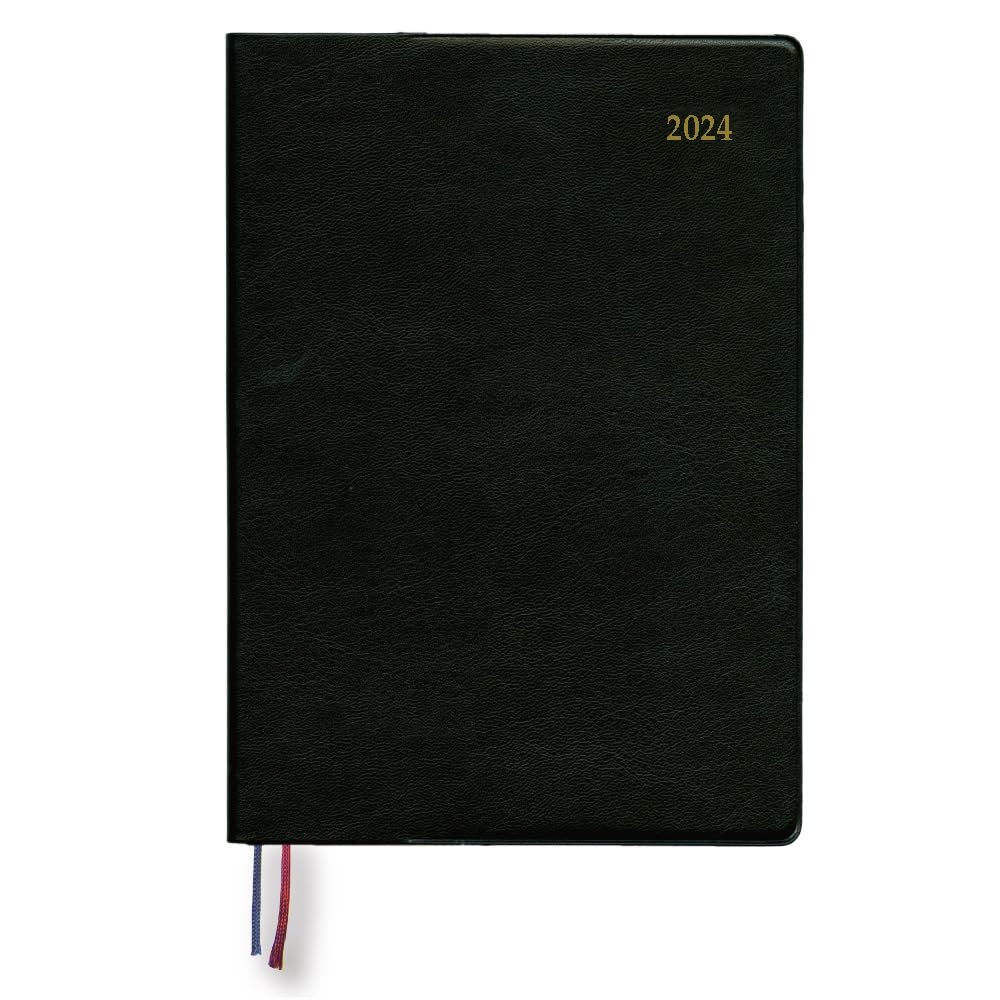 Daigo E2318 2024 Planner Appointment Weekly Vertical B6 Black (Begins September 2023)