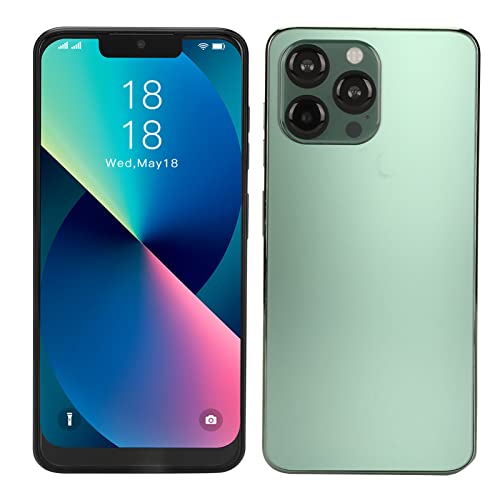 LANTRO JS Green 6.2in Smart Phone with 6GB RAM, 128GB Storage, 7000mAh Battery, 8MP/16MP Cameras, MT6889 Ten Core Processor, Android 11.0, EU 100-240V Compatible