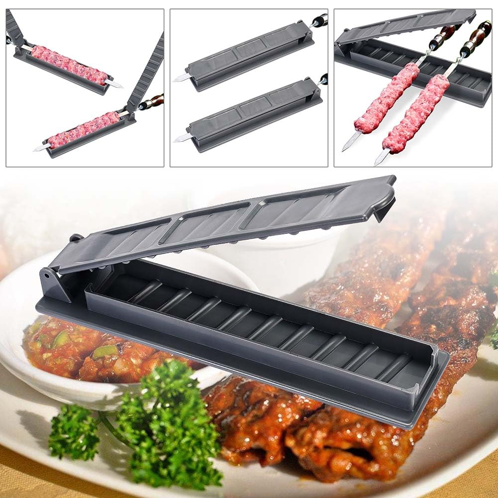 Kebab Maker Plastic Kebab Press, Manual Kabob Mould, Create Perfectly Shaped and Fast Kebabs - Solid and Foodgrade Material