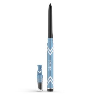 prime prometics primeeyes glide eyeliner for mature women – waterproof, long-stay and mess-proof – gel cream texture, discreet sharpener and effective smudger (black)