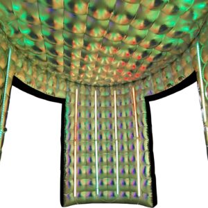 Inflatable 360 Photo Booth Enclosure, RGB Lights Backdrop Photobooth 10ft (Width) x 8ft (Height) for Party Events Live Streaming Rental