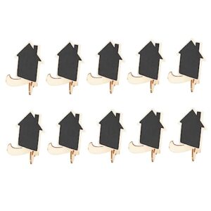 operitacx 10pcs wedding signs table chalkboard sign place blackboard countertop chalkboard sign mini chalkboard label signs mini blackboard easels chalkboard signs small board desktop wood