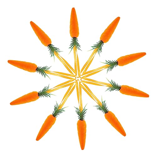 DECHOUS 10pcs Easter Decoration Easter Carrot Easter Tree Decorations and Ornaments Egg Easter Tiered Tray Decor Easter Hanging Carrot Easter Hanging Ornaments Carrot Decor Set Rabbit Foam