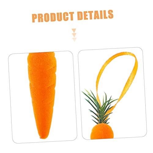 DECHOUS 10pcs Easter Decoration Easter Carrot Easter Tree Decorations and Ornaments Egg Easter Tiered Tray Decor Easter Hanging Carrot Easter Hanging Ornaments Carrot Decor Set Rabbit Foam