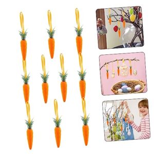 DECHOUS 10pcs Easter Decoration Easter Carrot Easter Tree Decorations and Ornaments Egg Easter Tiered Tray Decor Easter Hanging Carrot Easter Hanging Ornaments Carrot Decor Set Rabbit Foam