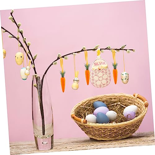 DECHOUS 10pcs Easter Decoration Easter Carrot Easter Tree Decorations and Ornaments Egg Easter Tiered Tray Decor Easter Hanging Carrot Easter Hanging Ornaments Carrot Decor Set Rabbit Foam