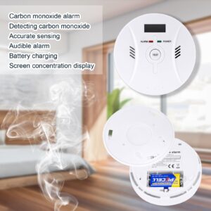 3-Pack Carbon Monoxide Detectors，Smoke Detector，2 in 1 CO & Smoke Alarm，Smoke Combination CO Alarm,Fire CO for Alarm for Home and Kitchen,LED Screen, CO Carbon Monoxide & Smoke Alarm,3-Pack