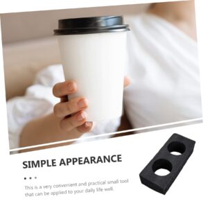 ULTECHNOVO 4 Pcs Milk Tea Cup Holder Floating Food Container Milk Tea Carrier Country Stuff Door Dash Supplies Things for Car Take Out Accessories Pearl Cotton Thicken re-usable