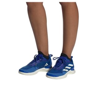 adidas Women`s Avacourt Tennis Shoes Bright Royal and White