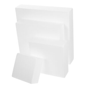 rorpoir foam cake model 4pcs foam cake mold white party supplies to rotate wedding cake model