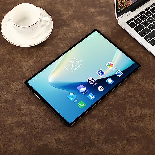 FOLOSAFENAR FHD Tablet, 8 Core CPU 8MP Front 16MP Rear 2 in 1 10.1 Inch Tablet 5G WiFi Supports Fast Charging with Keyboard for Reading (US Plug)