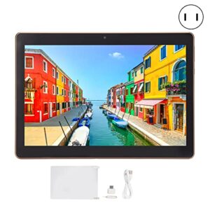 GLOGLOW Tablet, 1280x800 Resolution 10.1 Inch HD Tablet ROM 64GB 2 Million PX Front Camera 10.1in IPS LCD for Android9.0  for Gaming for Video (US Plug)