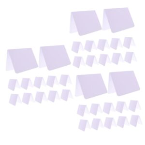 stobok 36 pcs blackboard display board desk topper boards for menu mini chalkboard tags food labels chalkboard wedding decor drawing billboards plastic white blackboard stand desktop