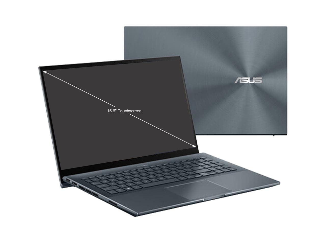 ASUS 2023 Zenbook Pro 15 OLED FHD Touchscreen PC 8-Core AMD Ryzen 9 5900HX NVIDIA GeForce RTX 3050 Ti 4GB GDDR6 16GB DDR4 1TB NVMe SSD WiFi AC USB-C HDMI2.0 Backlit Keyboard Windows 11 Pro w/RE USB