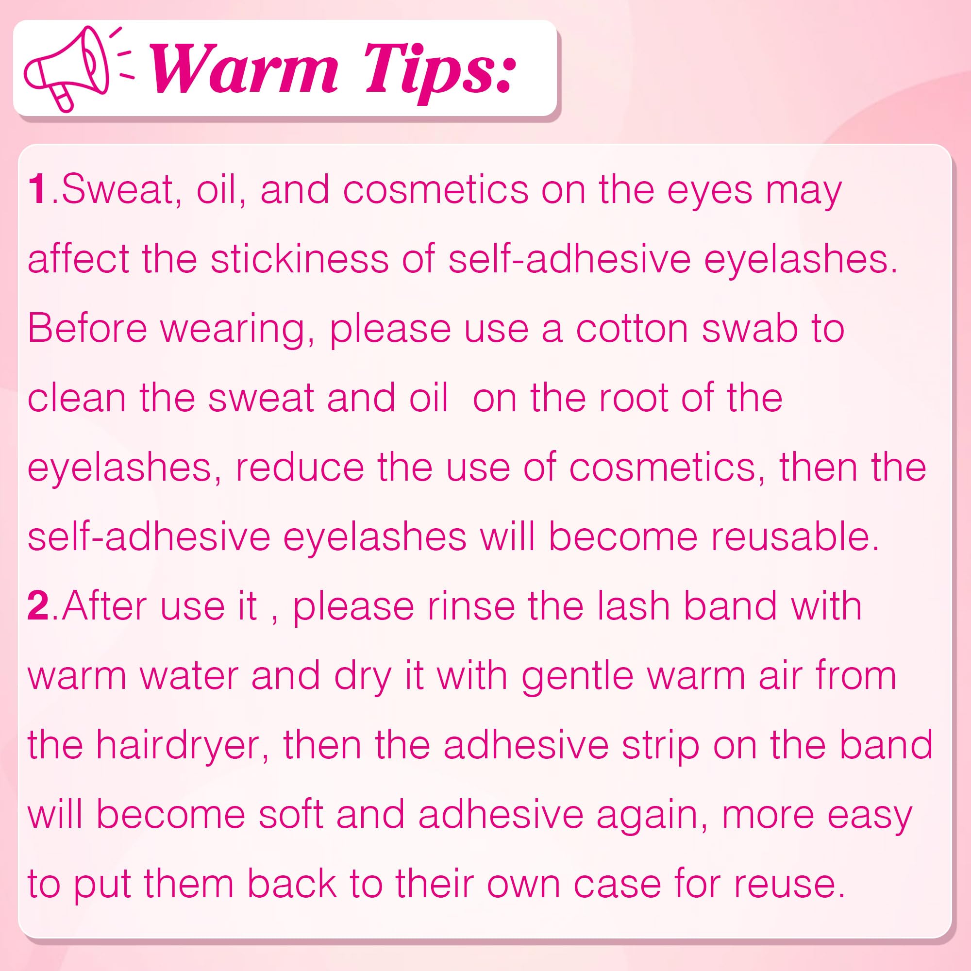 Self Adhesive Eyelashes 3 Styles False Lashes Natural Look Wispy Cat Eye Fake Eyelashes Reusable Adhesive Natural Lashes