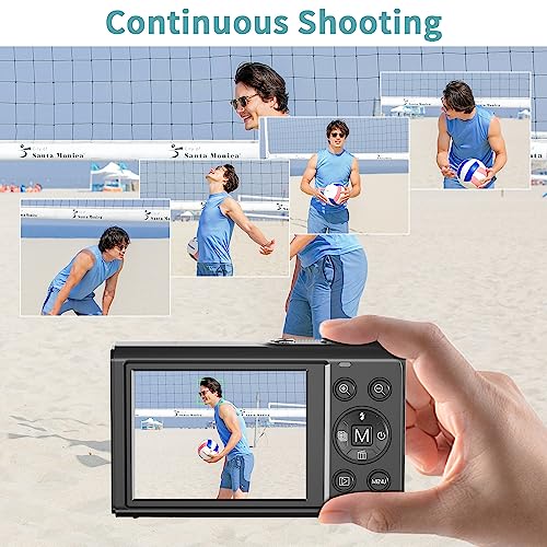 1080P Digital Camera for Kids Teens Boys Girls Adults,44MP Kids Camera with 32GB SD Card, Digital Camera with 16X Digital Zoom