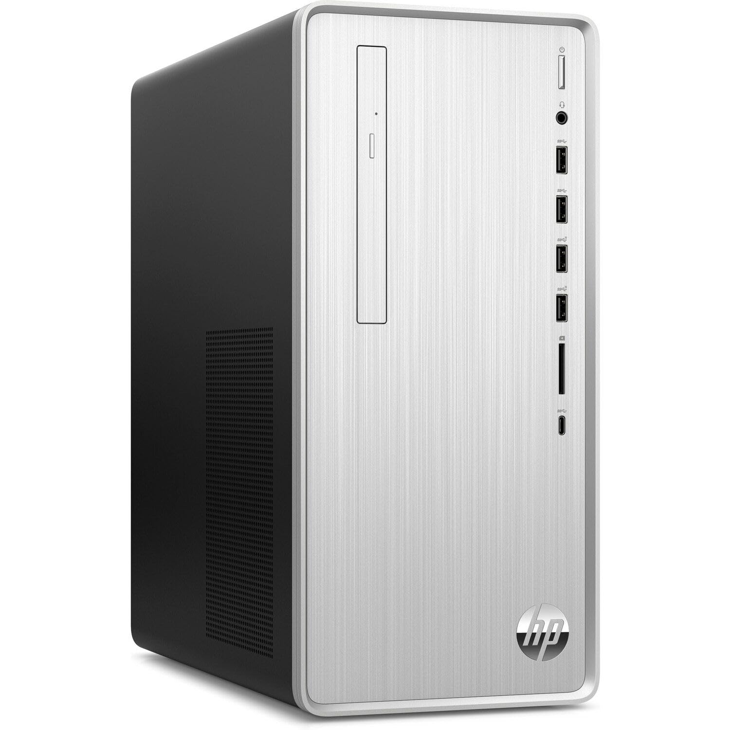 HP 2023 Newest Pavilion Desktop PC, AMD Ryzen 3 5300G Processor (up to 4.2GHz), 8GB RAM, 256GB SSD, 1TB HDD, AMD Radeon Graphics, Wired Mouse and Keyboard, USB Type-A&C, Wi-Fi, Bluetooth, Windows 11