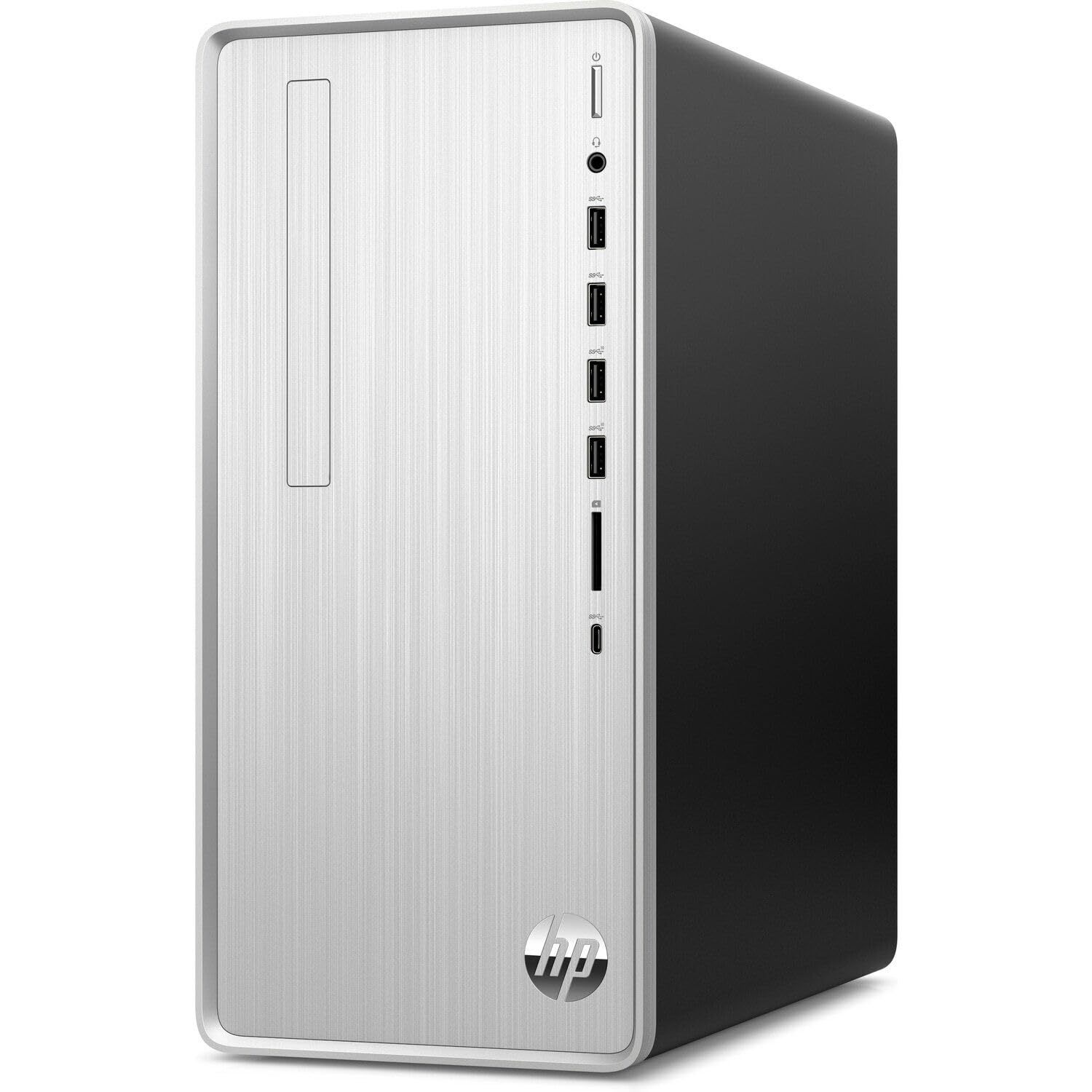 HP 2023 Newest Pavilion Desktop PC, AMD Ryzen 3 5300G Processor (up to 4.2GHz), 8GB RAM, 256GB SSD, 1TB HDD, AMD Radeon Graphics, Wired Mouse and Keyboard, USB Type-A&C, Wi-Fi, Bluetooth, Windows 11