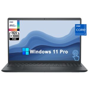 dell inspiron 15 3000 3530 laptop computer [windows 11 pro], 15.6" fhd touchscreen, 13th gen intel 10-core i7-1355u, 32gb ram, 1tb pcie ssd, iris xe graphics, numeric keypad, wi-fi 6, webcam, hdmi