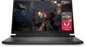 alienware m17 gaming laptop 2023 newest, 17.3" 360hz display, amd ryzen 9 6900hx processor, amd radeon rx 6850m xt graphics, 64gb ddr5 ram, 2tb ssd, backlit keyboard, wifi6, windows 11 home