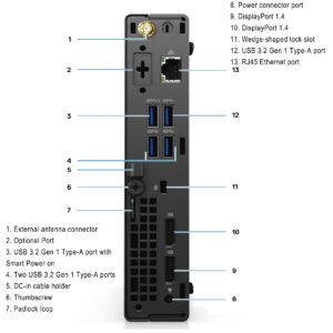 Dell OptiPlex 5090 Micro MFF Business Desktop Computer, Intel Hexa-Core i5-10500T up to 3.8GHz, 16GB DDR4 RAM, 1TB PCIe SSD, WiFi 6, Wireless Antenna, Bluetooth, Keyboard and Mouse, Windows 10 Pro