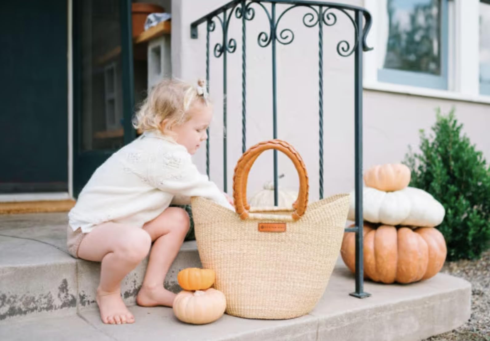 Summer Tote Basket Bag Market Basket African Basket Bag African U Shopper Bolga Basket Real Leather Handles