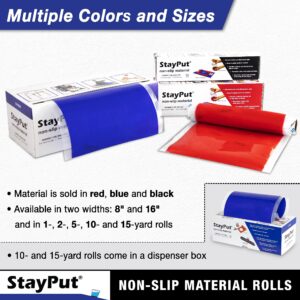 Stay Put Non-Slip Material Roll - 16" x 1 yd Black, Cut to Size Grip Liner for Daily Living Aid for Tabletop, Drawer, Crafts, Durable Skid Free Surfaces