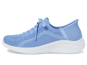 skechers women's hands free slip-ins ultra flex 3.0-brilliant path sneaker, periwinkle=peri, 10