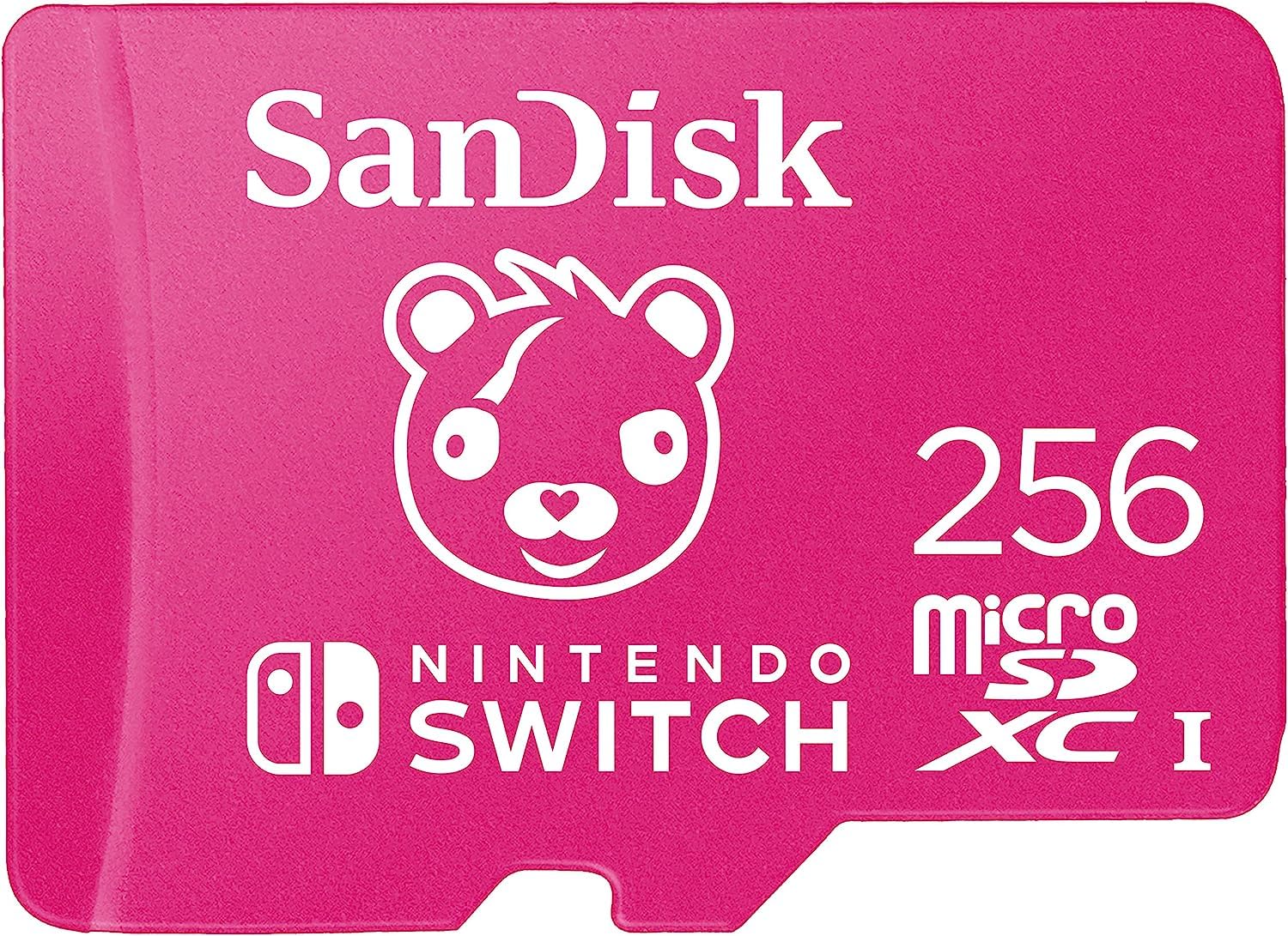 SanDisk Fortnite Edition 256GB MicroSDXC UHS-I Memory Card Works with Nintendo Switch, Switch OLED, Switch Lite (SDSQXAO-256G-GN6ZG) Bundle with (1) Everything But Stromboli MicroSD & SD Card Reader