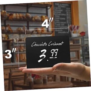 MAGICLULU 4pcs Table Blackboard Message Chalkboard Mini Blackboard Double Sided Chalkboard Free Standing Blackboard Party Blackboard Sign Mini Chalkboard Writing Board Wedding Decorate