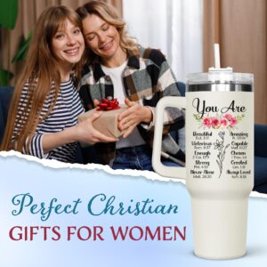 Christian Gifts for Women, Birthday Gifts for Women - Religious Gifts for Women, Inspirational Gifts for Women - Christmas Gifts for Women, Female - Friendship Gifts for Women Friends 40Oz Tumbler