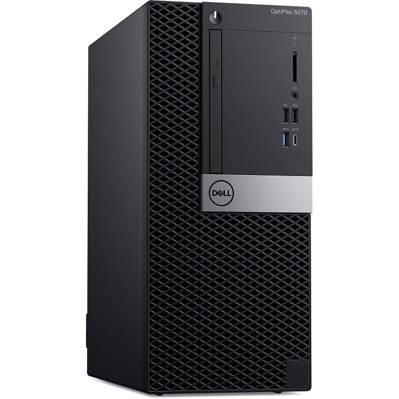 Dell OptiPlex 5070 Tower Intel Core i7-9700 4.7GHz Turbo 64GB RAM 250GB NVMe Win 11 Pro (Renewed)