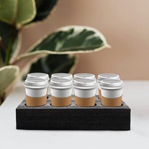 ULTECHNOVO Milk Tea Cup Holder Takeout Container Disposable Takeout Cup Carrier 2-Cup Drink Trays Universal Drinking Cup Holder Foam Drink Carrier Pearl Cotton Dashboard Insulation Travel