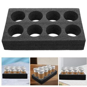 ULTECHNOVO Milk Tea Cup Holder Takeout Container Disposable Takeout Cup Carrier 2-Cup Drink Trays Universal Drinking Cup Holder Foam Drink Carrier Pearl Cotton Dashboard Insulation Travel