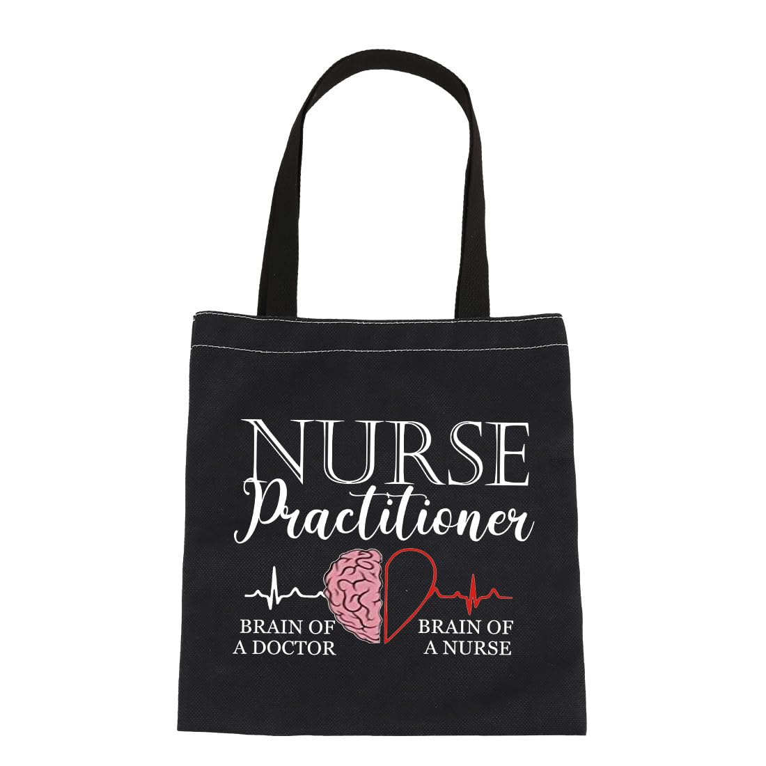 VAMSII Nurse Practitioner Tote Bag for Women NP Graduation Gifts Shoulder Bag Np Nurse Doctor Gifts Medical Gifts (Black)