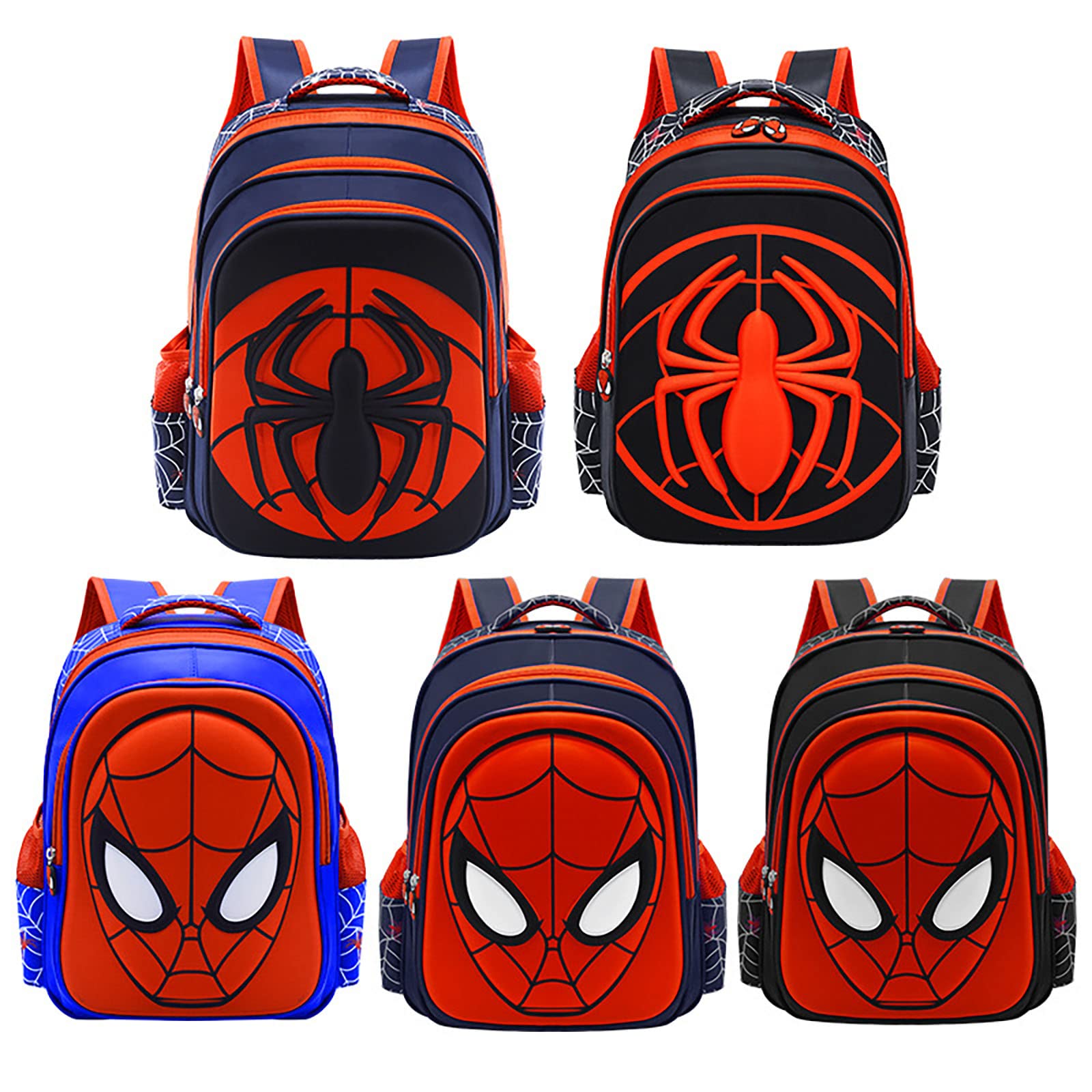 TUDERE 3D cartoon backpack waterproof lightweight schoolbag boys and girls models