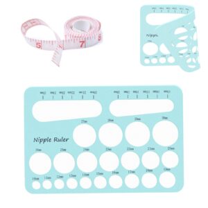 bliblo nipples sizer,silicone nipple ruler of flange size,breast flange measuring breast pump sizing tool,breast pump sizing tool,nipple ruler for flange sizing (blue)