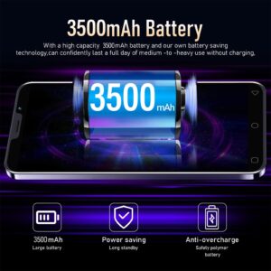 ANGGREK 14 Pro Max Smartphone 5.0 Inch 3G Network 4GB RAM 32GB Android 10 Mobile Phone Dual Card Dual Standby 100‑240V Green (US Plug)