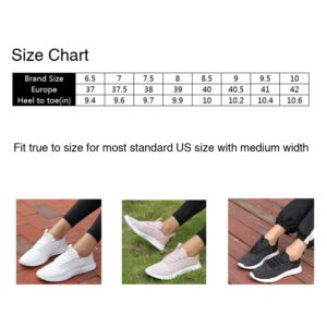 DERORD Women’s Walking Running Shoes Slip on Lightweight Casual Sneakers (Black, Adult, Women, Numeric_8, Numeric, us_Footwear_Size_System, Medium)