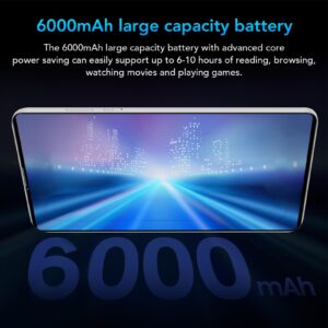 GOWENIC Blue 7in Tablet 1960x1080 IPS 4GB 32GB MT6592 8 Cores CPU Android 10 Dual Camera 6000mAh Battery Tablet PC (US Plug)