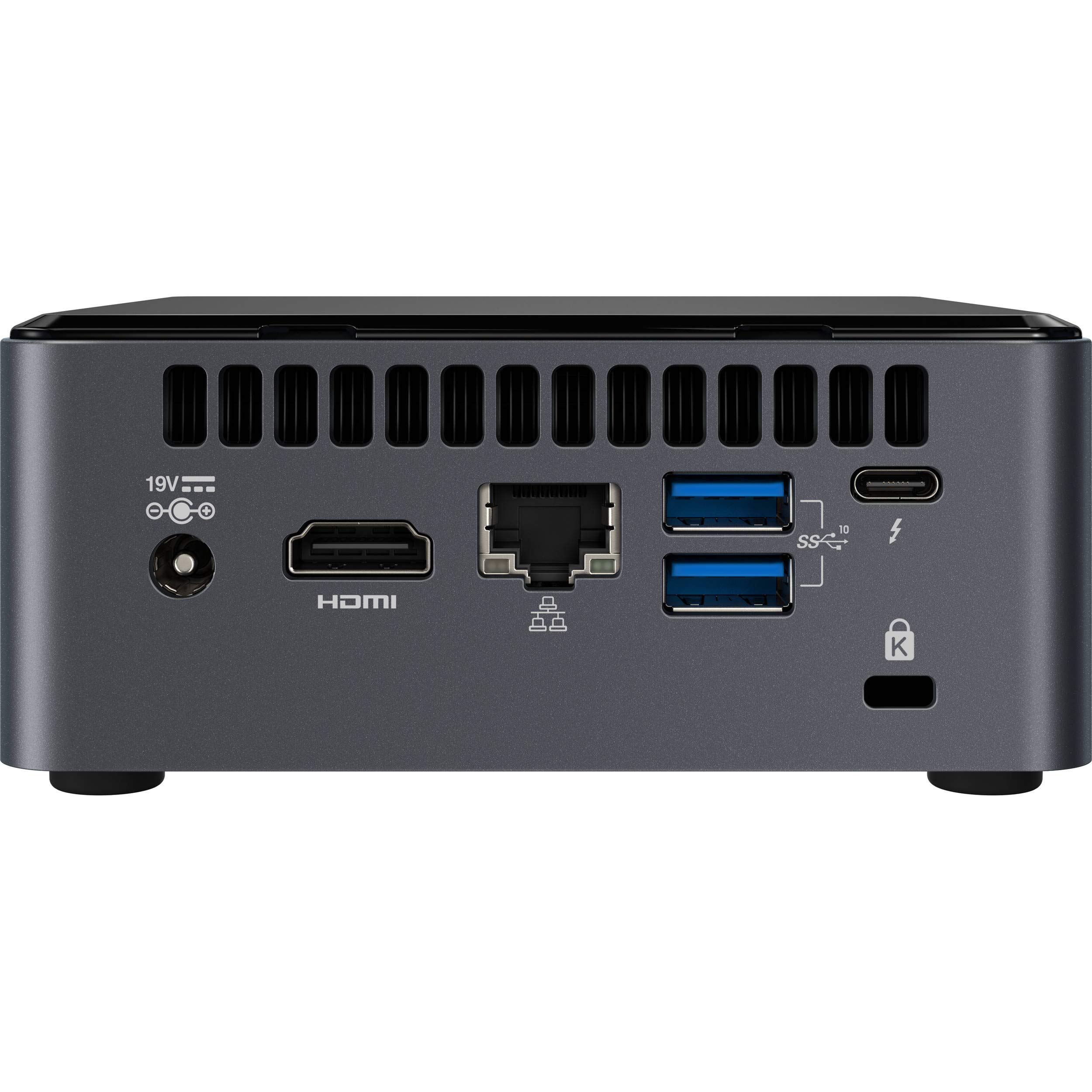 Intel NUC10i5FNH 10th Gen Home & Business Mini Desktop i5-10210U 4-Core, 16GB RAM, 512GB PCIe SSD, UHD, WiFi, Bluetooth, HDMI, USB 3.2, SD Card, Black, Win 11 Pro with Hub