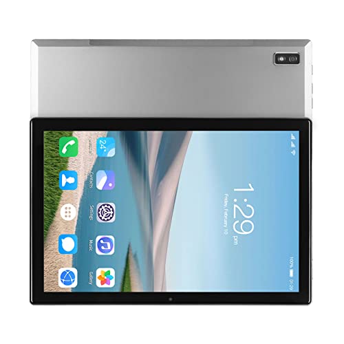 FOLOSAFENAR HD Tablet, Ebook 8GB RAM 256GB ROM Dual Speakers 10.1 Inch Tablet PC Octa Core CPU Learning Work for Android 12.0 (US Plug)