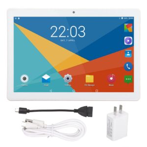 Yoidesu 10in Dual SIM Dual Standby 2GB 32GB RAM Dual Camera IPS 1080P HD Large Screen Portable Call Tablet (US Plug)