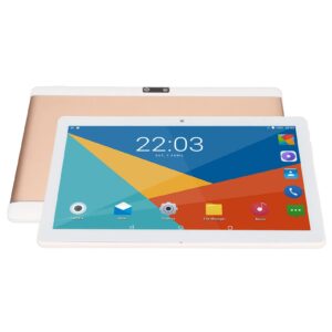 Yoidesu 10in Dual SIM Dual Standby 2GB 32GB RAM Dual Camera IPS 1080P HD Large Screen Portable Call Tablet (US Plug)