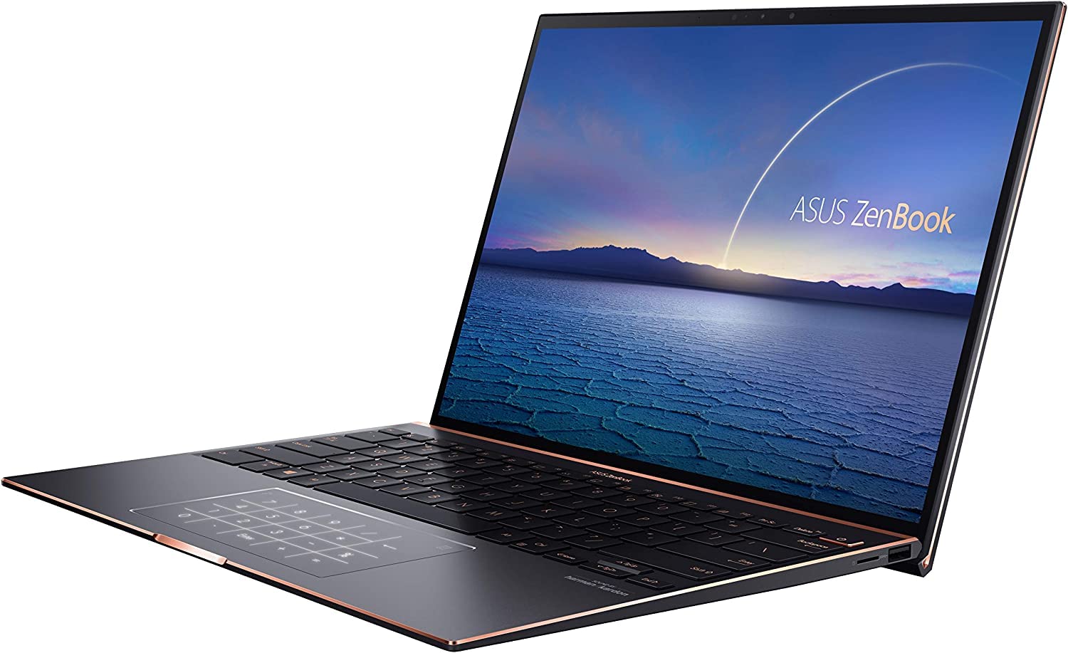 ASUS ZenBook S Business Laptop 13.9" Touchscreen 3.3K (Intel i7-1165G7 2.80GHz, 16GB RAM, 1TB PCIe SSD, Intel Iris Xe, 2 Thunderbolt 4, WiFi 6, Bluetooth 5.2, Backlit KB, Win 10 Pro) w/Dockztorm Dock