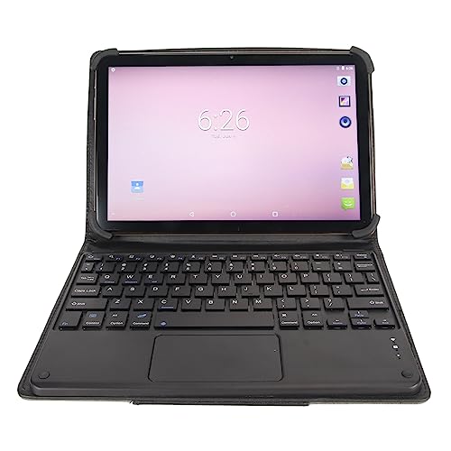 jerss Office Tablet, Octa Core CPU 10.1 Inch FHD Tablet PC with Family Keyboard (US Plug)