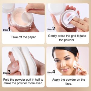 Translucent Setting Powder, FV Loose Powder for Oil Control, Shimmer Finishing Powder, Matte Finish Baking Powder Makeup, Lightweight, Talc Free Face Powder for All Skin Types, 10g, Shimmer Sheer