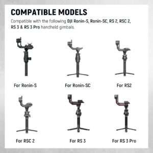 NEEWER Dual Handgrip Compatible with DJI RS4 RS4 Pro RS3 RS3 Pro RS2 RSC2 Ronin S SC Gimbal, Dual Handle Kit with 2 Mini NATO Rails, Quick Release NATO Clamps, 1/4" & 3/8" Threads, GA006