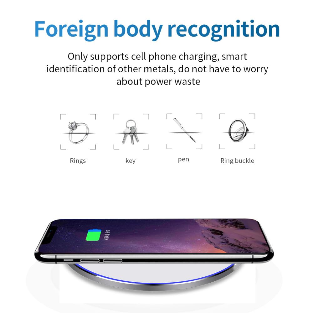 Wireless Charging Pad 30W, Fast Wireless Charger Compatible with Samsung Galaxy S23 S22 S21 S20 FE S10, Wireless Charger Pad Compatible for iPhone 14 13 12 11, Google Pixel 7 Pro 7a 6 Pro 5 4XL